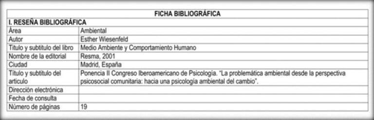 Ficha Bibliográfica » Educafichas.net